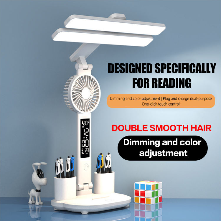 Eye Protection Desk Rechargeable Table Lamp for Study Reading Night ...