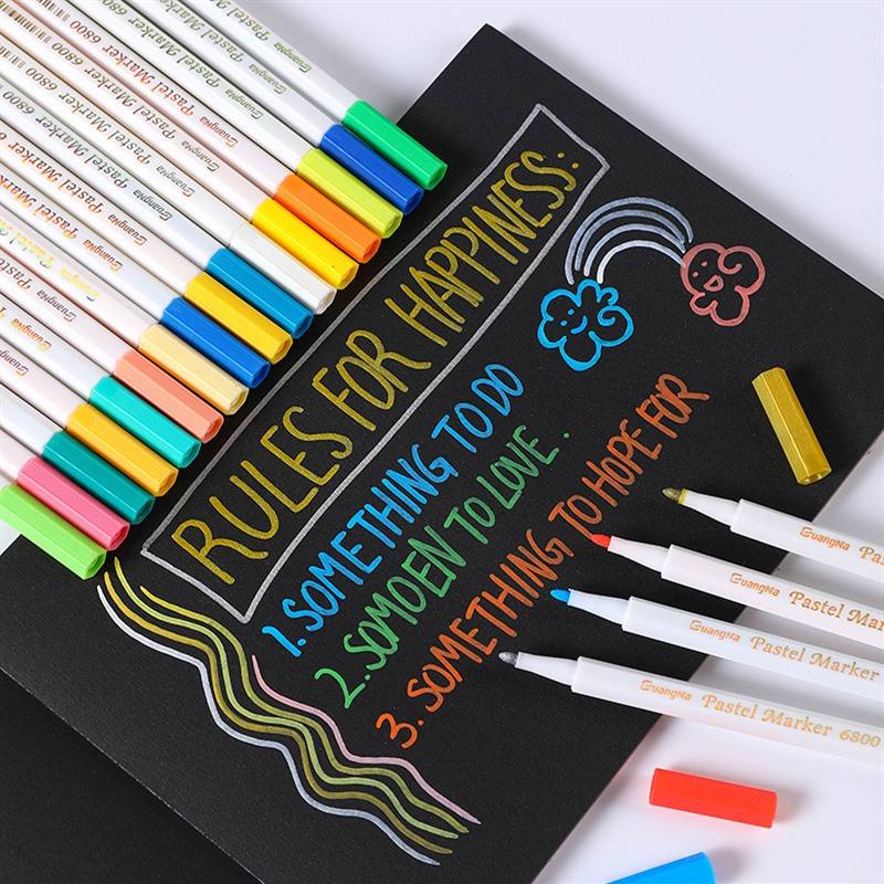 36 Colors Pastel Highlighters Text Markers Focus Marker Pen for Student ...