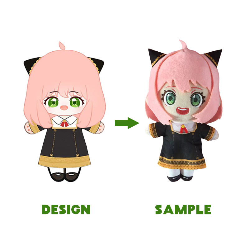 20cm Plush Toys Custom Game Anime Character Figures Plush Doll Clothes ...