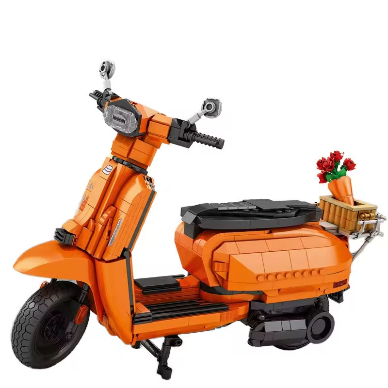 Reobrix 11037 V200 City Motorcycle Model Building Block - MOC Puzzle ...