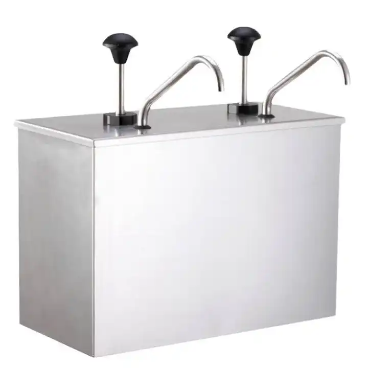 Stainless Steel Pump Single Double 3 head Sauce Feeder Salad Juicing ...