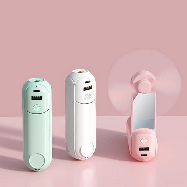 Custom Logo LED Light Power Bank - Foldable & Portable