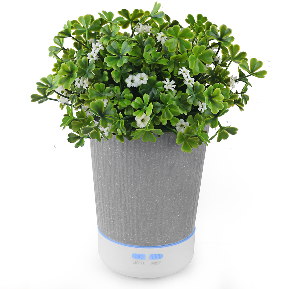 New Design Essential Aroma Oil Diffuser Warm Mist Humidifier Four Leaf ...