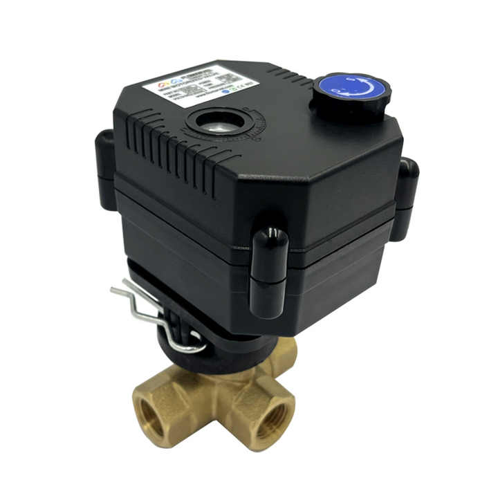 12V 3-Way Electric Motorized Ball Valve for Water Control ODM