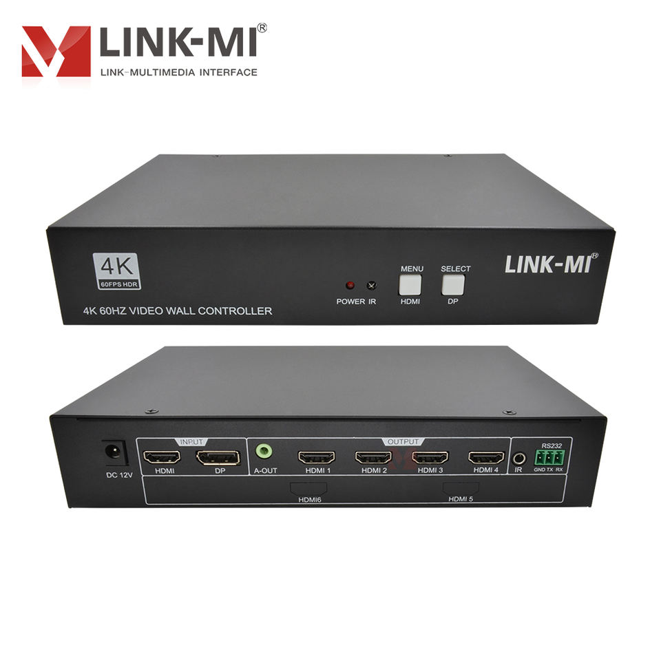 LINK-MI 2x2 Video Wall Controller - 4K HDMI & DP Inputs