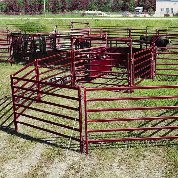 Heavy Duty Galvanized Metal Round Pen Cattle Corral Livestock Farm ...