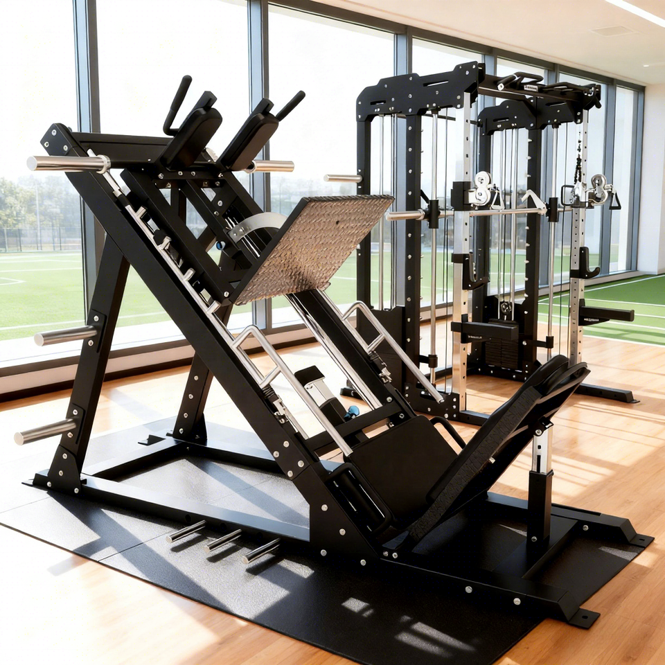 CROSSMAX Commercial Steel Gym Hack Squat Machine 1.6T Capacity Fitness ...