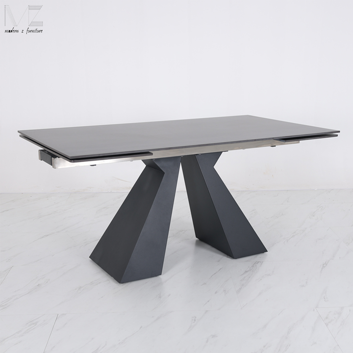 Luxury Modern Expandable Dinning Room Table Set Retractable Kitchen ...