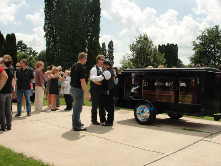 New Coffin Chariot Funeral Trailer Hearse Vehicle Motorcycle Hearse ...