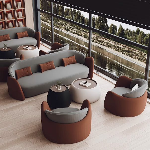 Business Reception Sofa Hotel Sales Office Lobby Beauty Salon Rest Area ...