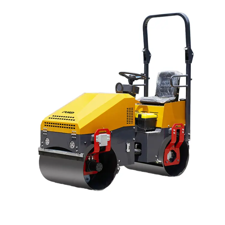 1000kg Small Steel Wheel Vibratory Road Roller with Electric Water ...