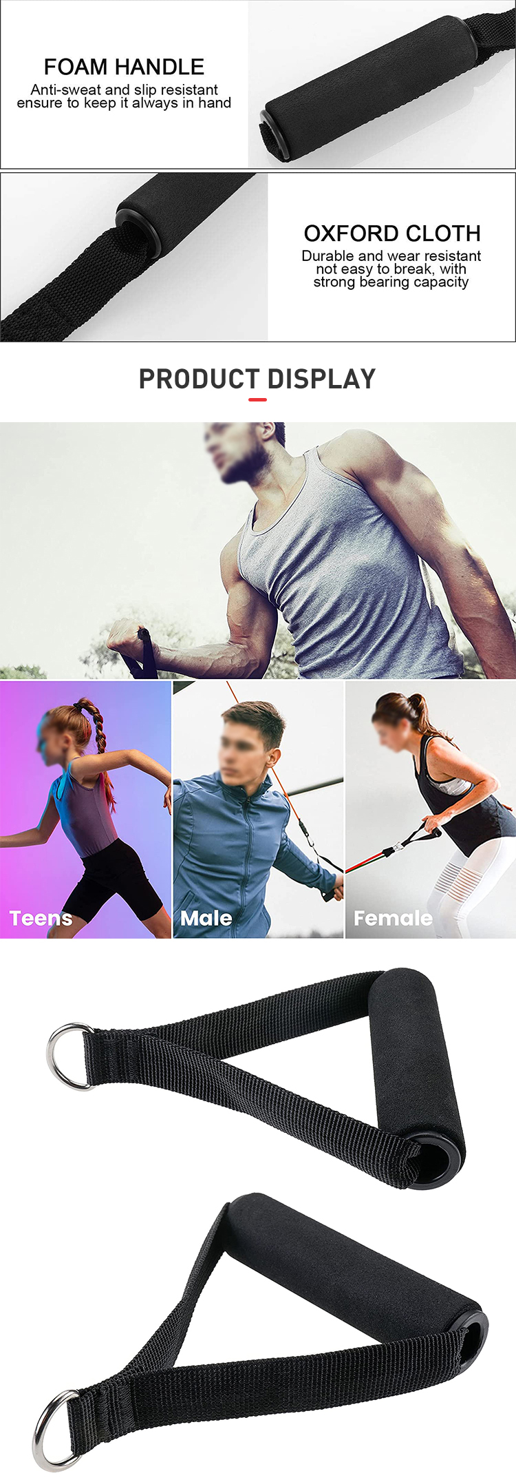 Gym Handle Extra Wide Foam Grips - Durable & Customizable