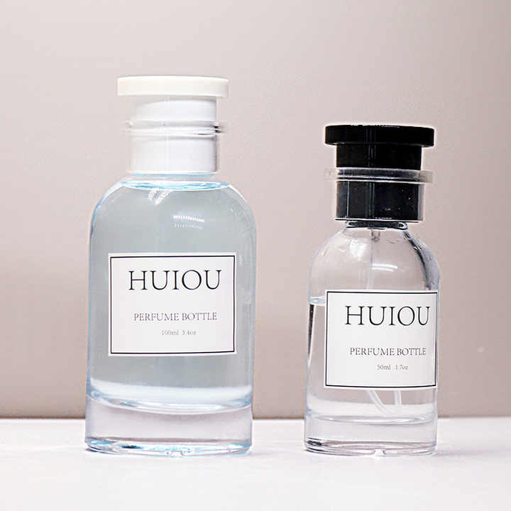 Luxury 30ml50ml100ml Empty Perfume Bottle with Black Lid| Alibaba.com