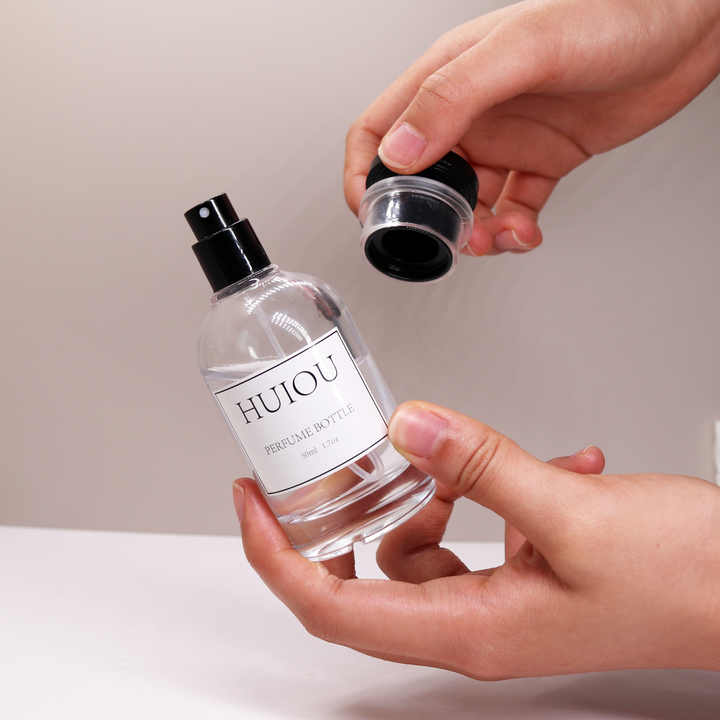 Luxury Recyclable Customized Black Perfume Bottle 50ml