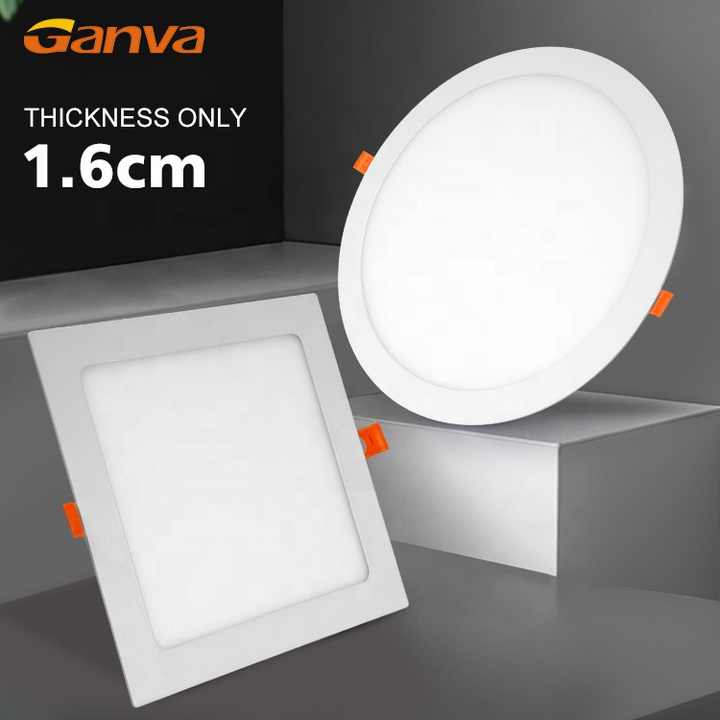 GANVA Commercial Square Round Aluminum 3W 6W 9W 12W 15W 18W 24W Ceiling ...