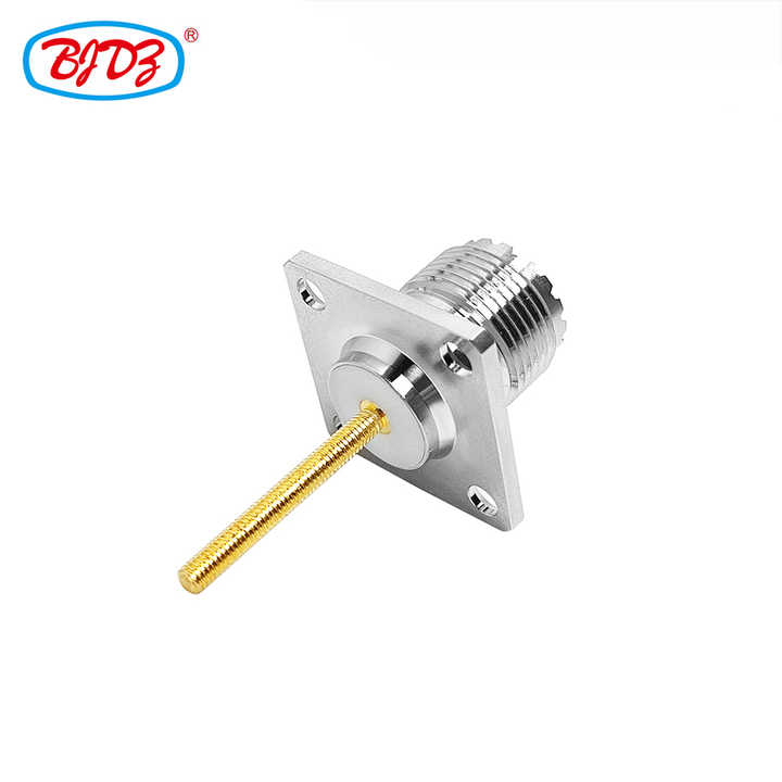 Factory supply UHF SO239 Female Jack 4 Holes Flange Panel Mount SO-239 ...