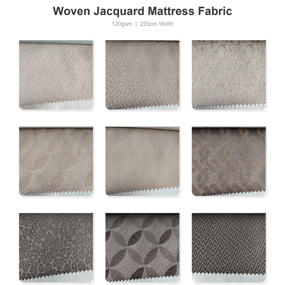 Textured Basketweave Woven Jacquard Mattress Ticking Fabric 120GSM ...
