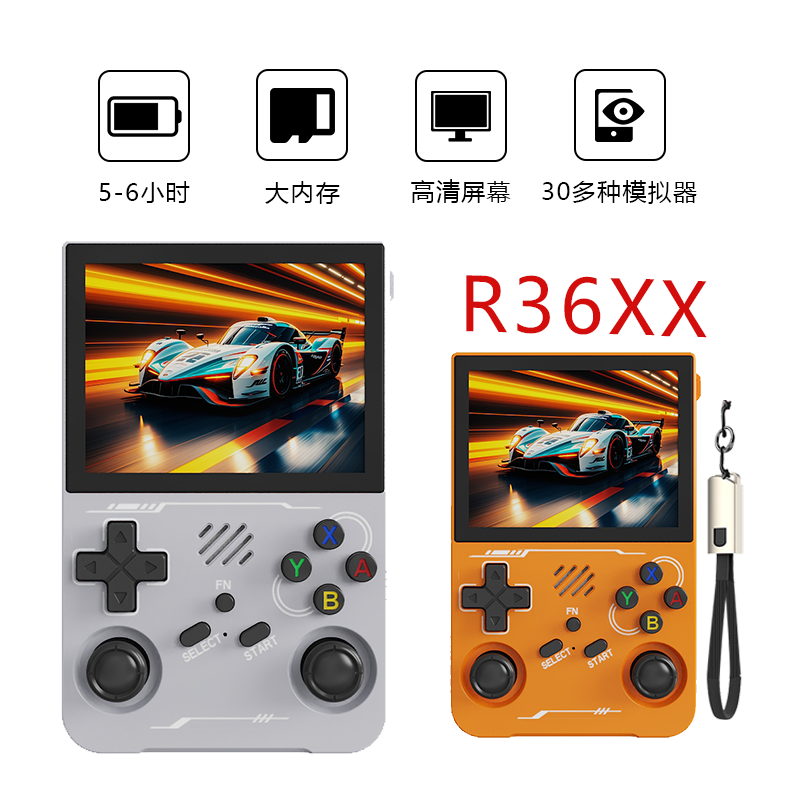 R36S R36XX Update R36 PRO 3.5 Inch IPS Screen Portable TV Gaming ...