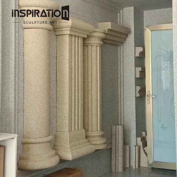 Exterior Decorative House Pillar Styles - EPS Corice Moulding
