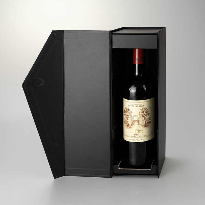 Custom Creative Red Wine Box with Magnetic Side Flip Cover Molding ...