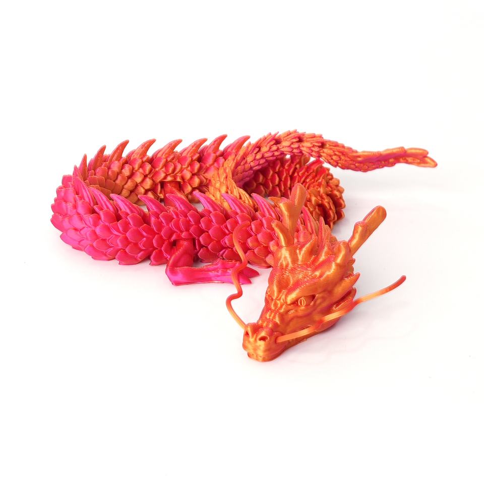3D Printed Vertical Modern Dragon Design PLA Handicraft Movable ...