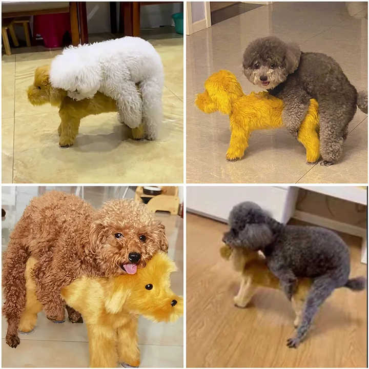 Sleep Estrus Dog Toy Simulation Mating Toy Plush Poodle Vent Fire ...