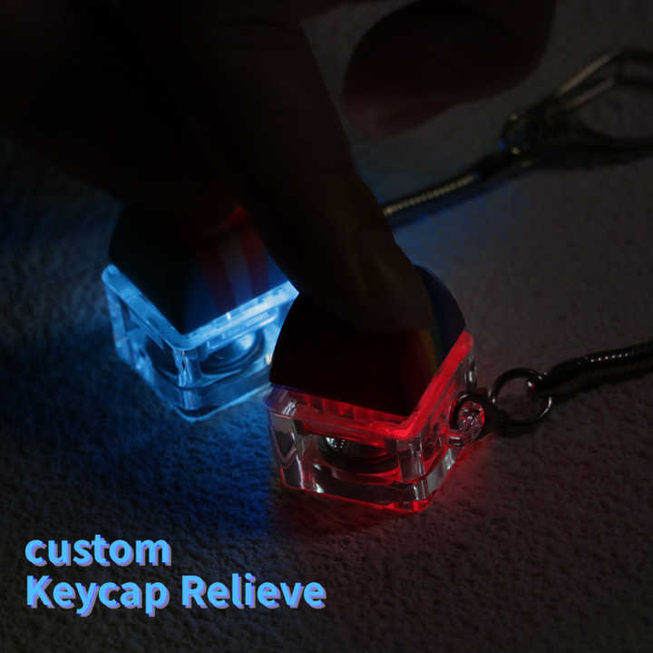 Custom Logo Keyboard Keychain - Stress Relief Fidget Toy