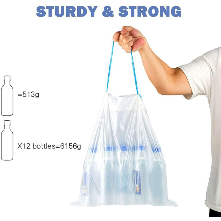 Wholesale Heavy-Duty Plastic Drawstring Garbage Bags Compostable and ...