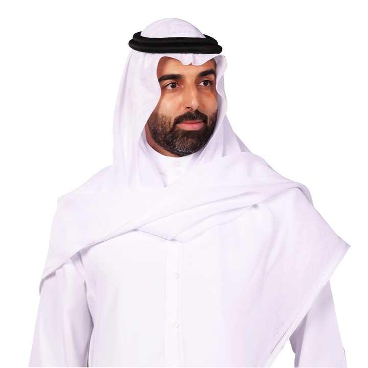 White Fashion Arabic Muslim Shawl Men Tulle Fabric Soft Qatar Ghutra ...