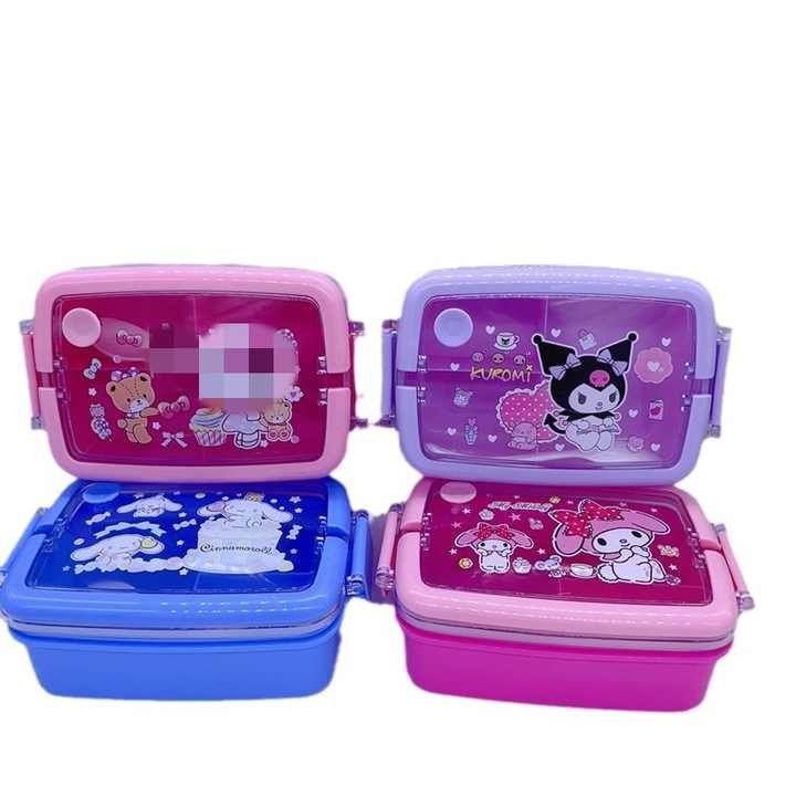 Children's Cartoon Cute Anime Bento Box Kuromi Mymelody Cinnamoroll ...