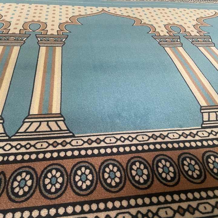 Custom Mosque Prayer Mat Non-Slip Washable & Soft Fabric for Muslim ...