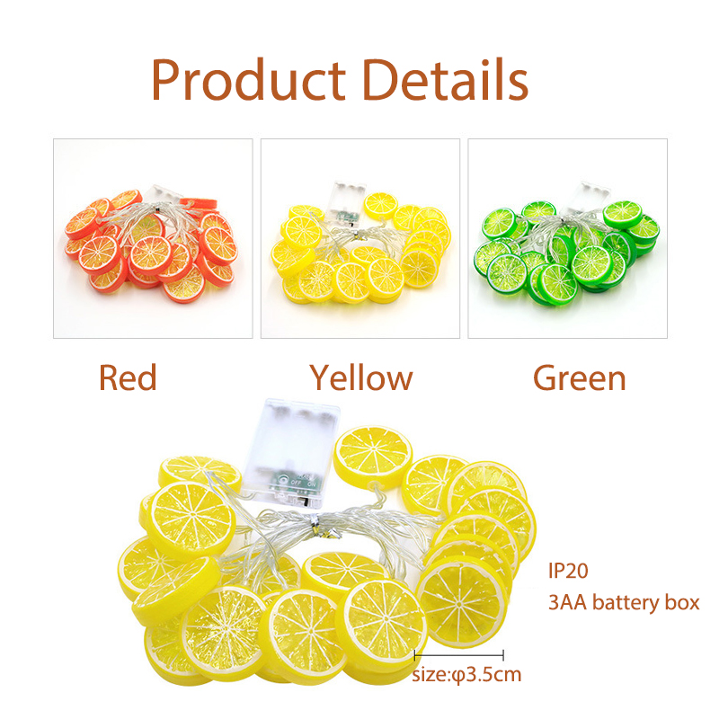 DM23067 3AA Lemon shaped LED string light-Taizhou Deco-Maker Arts and ...