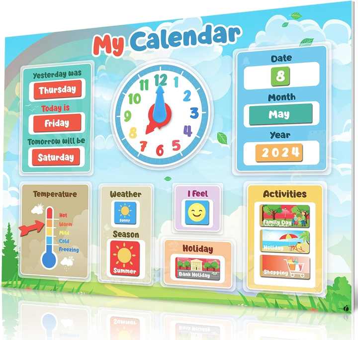 Magnetic Reward Chart Days of the Week Chart for Toddlers Today ...