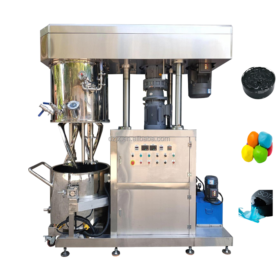 DZJX Planetary Mixer with Vacuum and Motor for Lotion 5L/100L Capacity ...