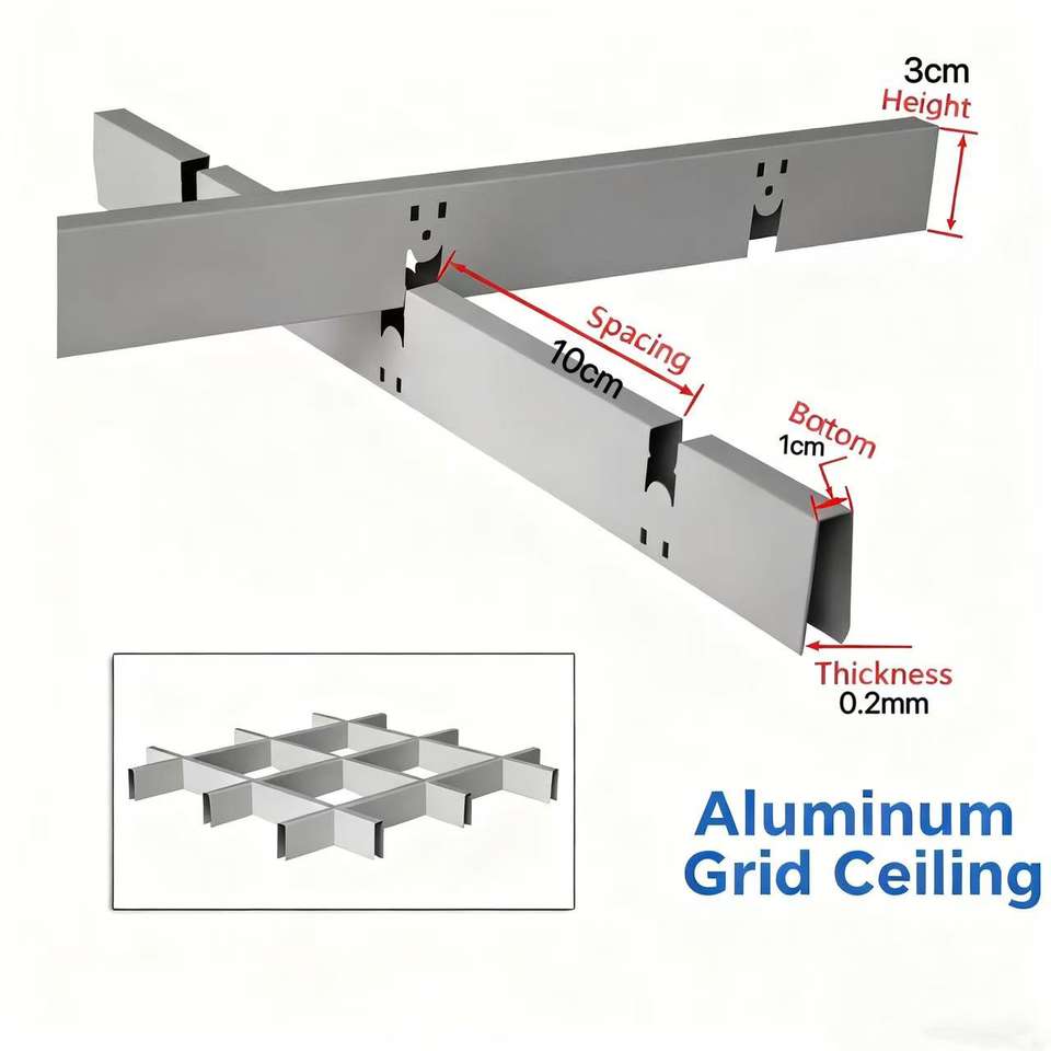 Factory Direct Supply OEM Green Building Recyclable Aluminum Grille ...