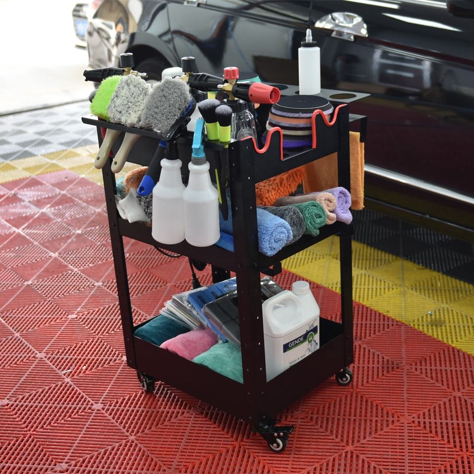 Detailing Carts with Wheels - Organized Car Care Solutions