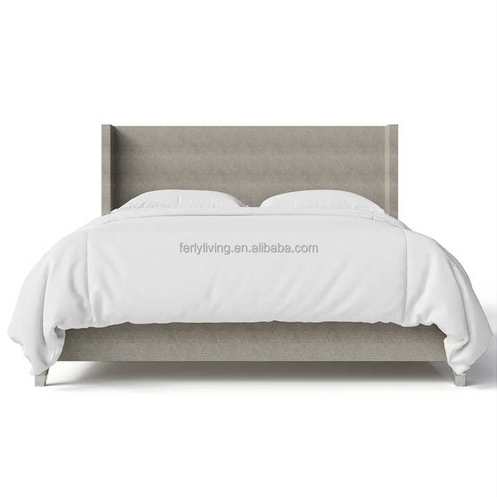 Luxury Modern Home Furniture Hotel Bed American Style Hardwood Frame ...