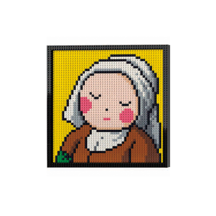 Custom Cartoon Version of Famous Paintings Pixel Art for DIY Wall Décor ...