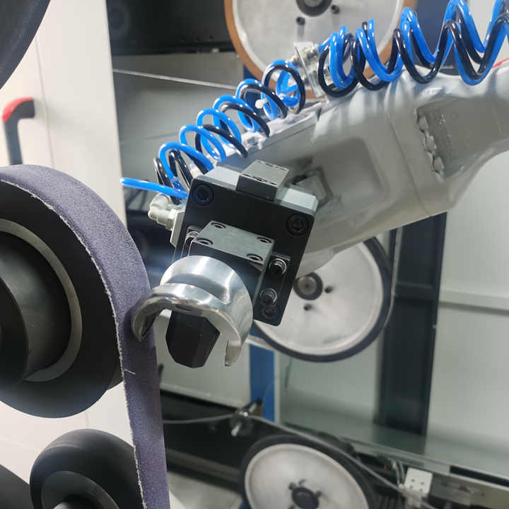 Robotic Arm Automatic Work Grinding Deburring Customized Long Belt ...