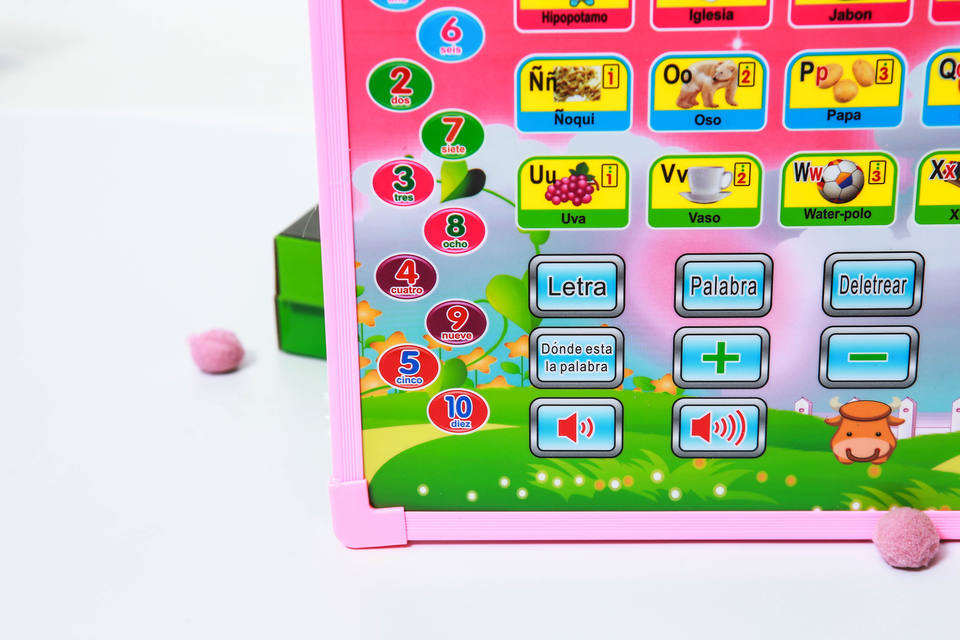 Arabic Alphabet Electronic Talking Learning Board Kids Sound Chart ...