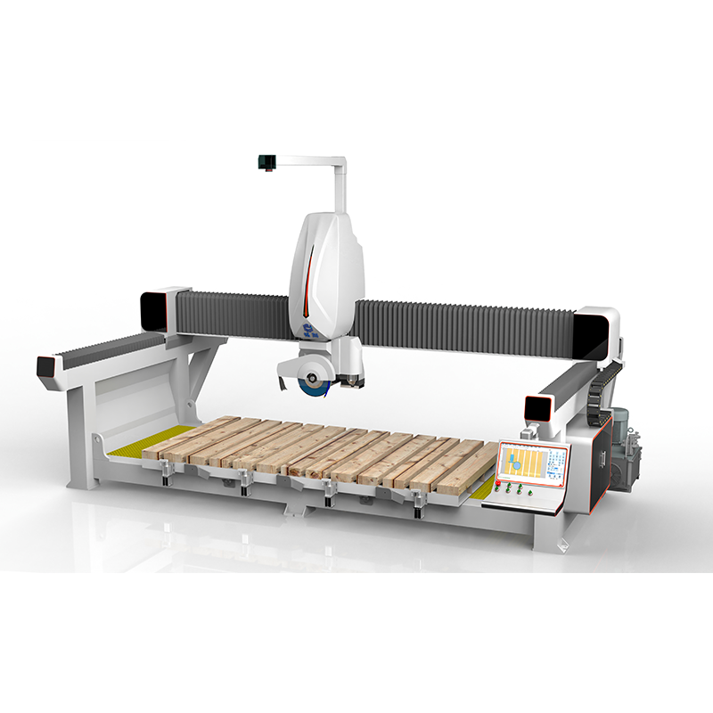Mingke 5 Axis CNC Bridge Saw Stone Cutting Machine with Motor & PLC for ...