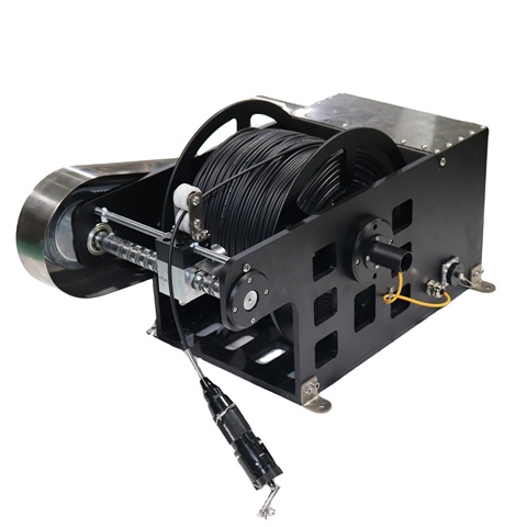 Heavy Duty Power Cord Reel - Dual Outlet & Spring Driven