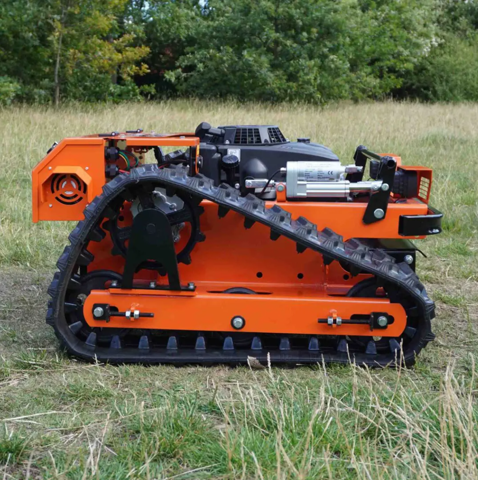 RF Remote Control Electric Lawn Mower Single Cylinder 16hp Crawler ...
