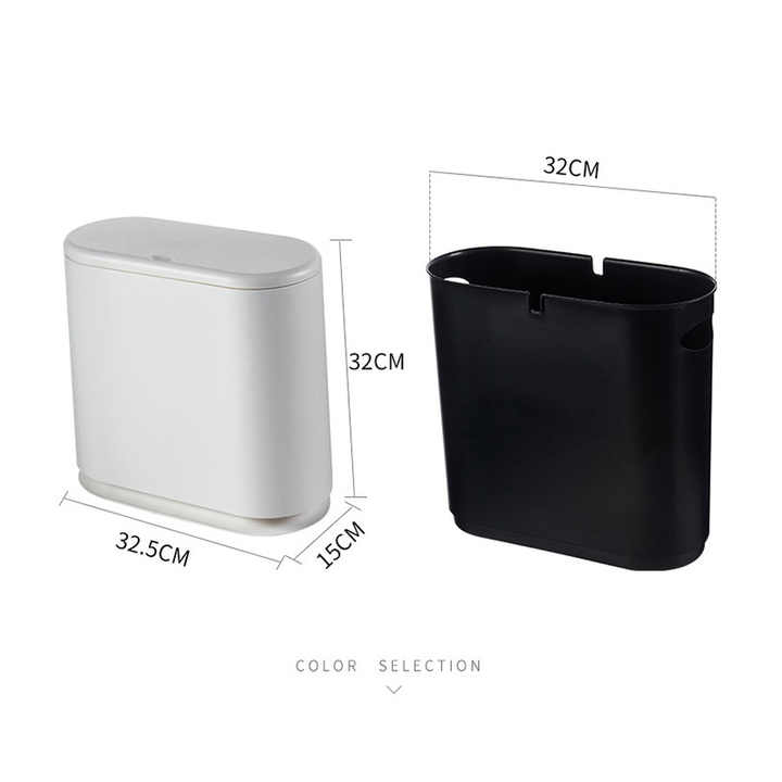 15L Japanese Style Toilet Sewn Plastic Bucket - Eco-friendly