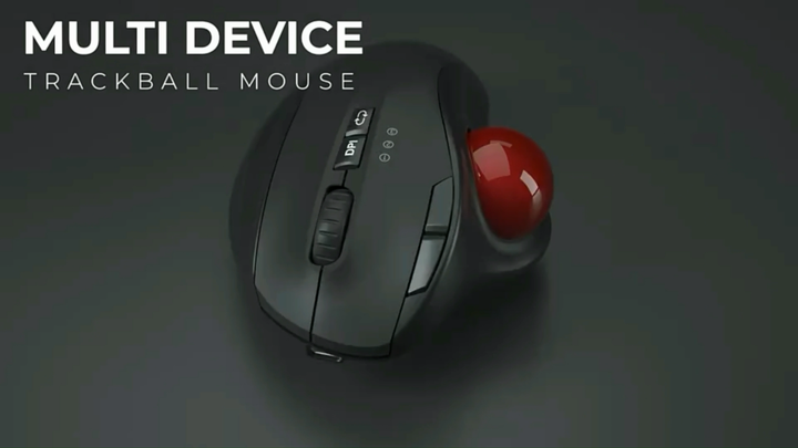 JOMAA Wireless Trackball Mouse - Ergonomic & Rechargeable