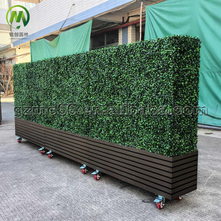 Customized Natural Artificial Boxwood Fence Hedge