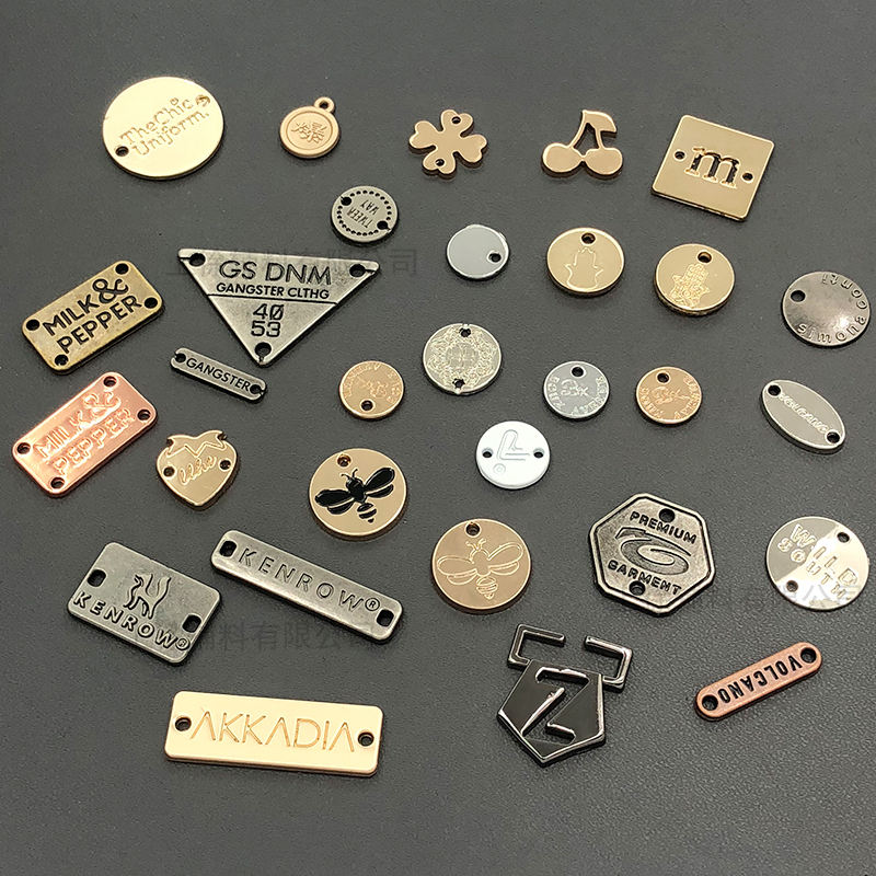 Custom Metal Clothing Logos - Durable and Stylish Labels