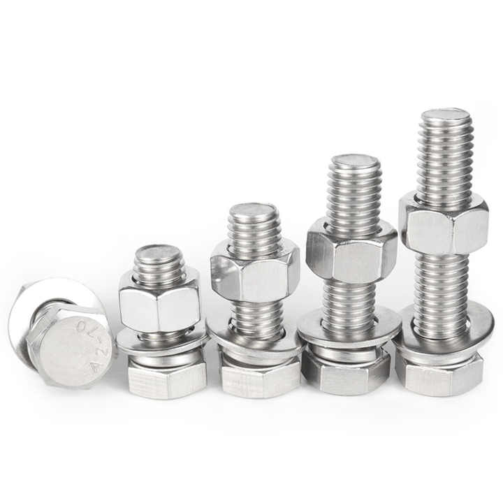 M6 M8 M10 Grade 8 Custom Stainless Steel Hexagon Ss 304 Nut and Bolts ...