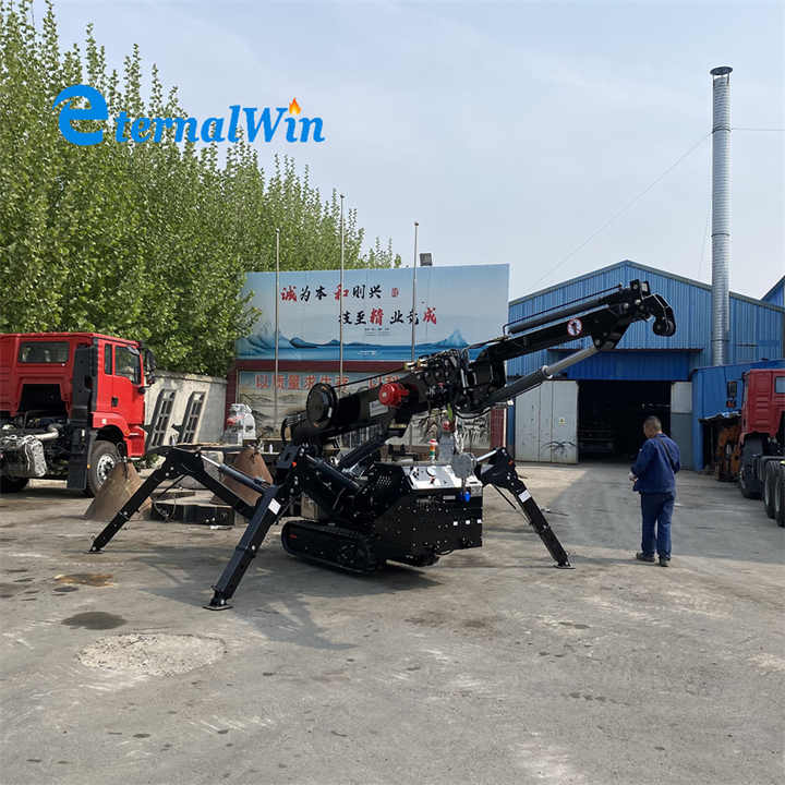 3 Ton & 5 Ton Crawler Spider Crane with Fly Jib - Electric Lift Crane, OEM