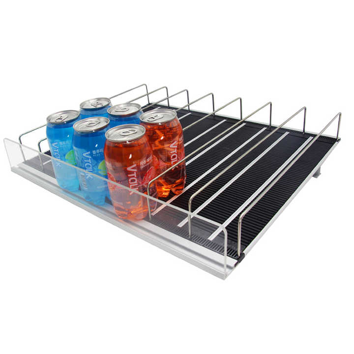 Automatic Gravity Feed Roller Shelves for Supermarket Cooler Shelves